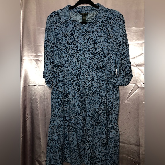 Dresses | Millenium Button Up Half Sleeve Dress | Poshmark